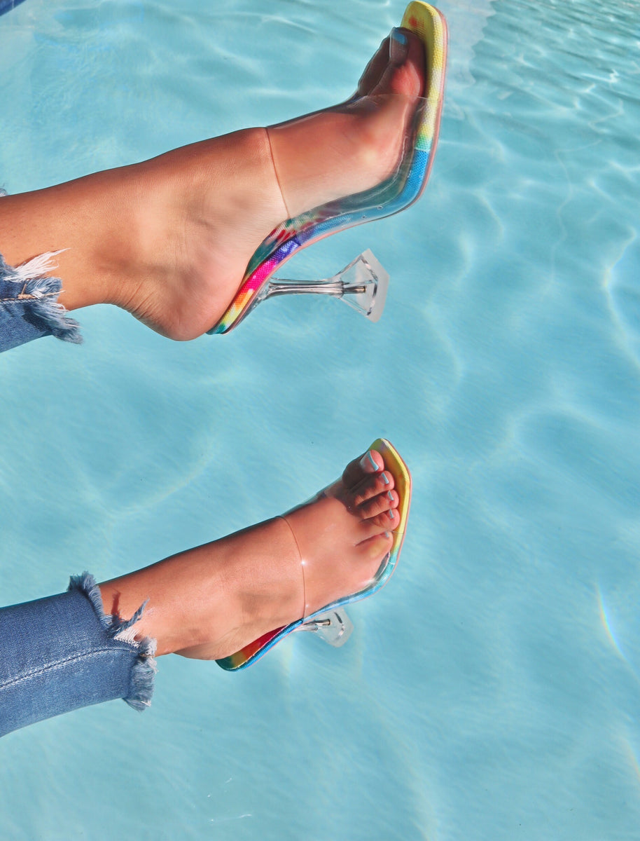 Kylie mule|Tye-dye – Jade Los Angeles